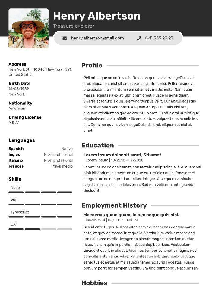 cveditor.app - CV Template generator